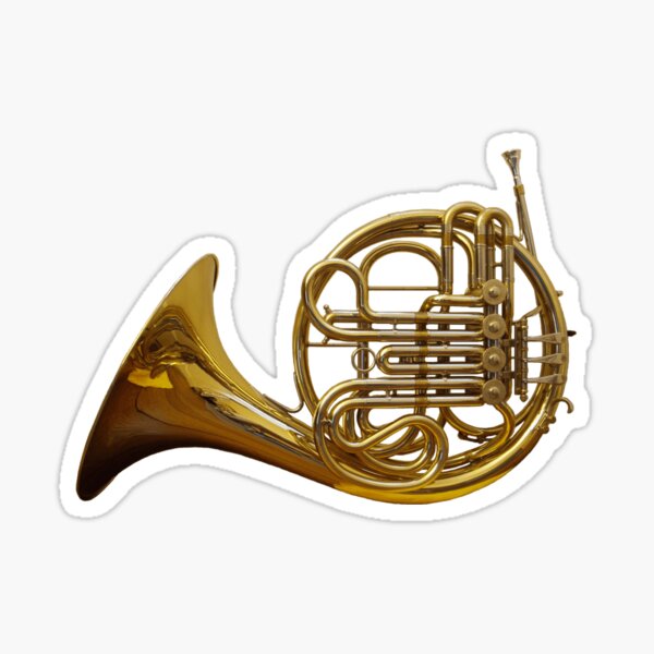 "French Horn" Sticker by akaRozie | Redbubble