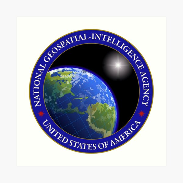 "National Geospatial Intelligence Agency (NGA) Logo" Art Print by ...
