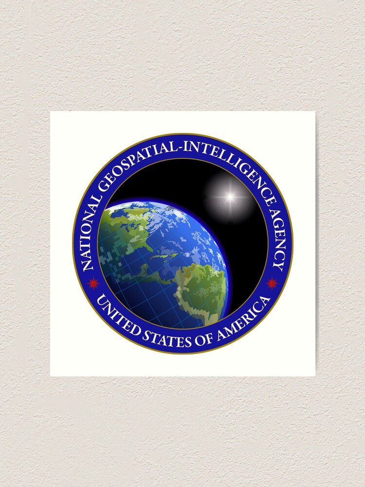 "National Geospatial Intelligence Agency (NGA) Logo" Art Print by ...