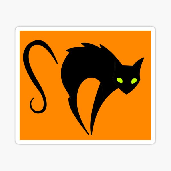 "Scared Cat" Sticker by missnisa | Redbubble
