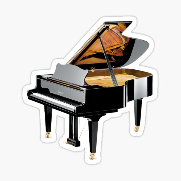 "Grand Piano" Sticker for Sale by akaRozie | Redbubble