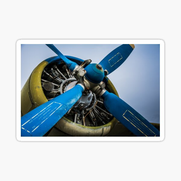 "Old airplane propeller" Sticker for Sale by NBazilenco | Redbubble