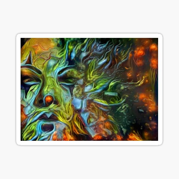"Abstract Man Face" Sticker for Sale by rolffimages | Redbubble