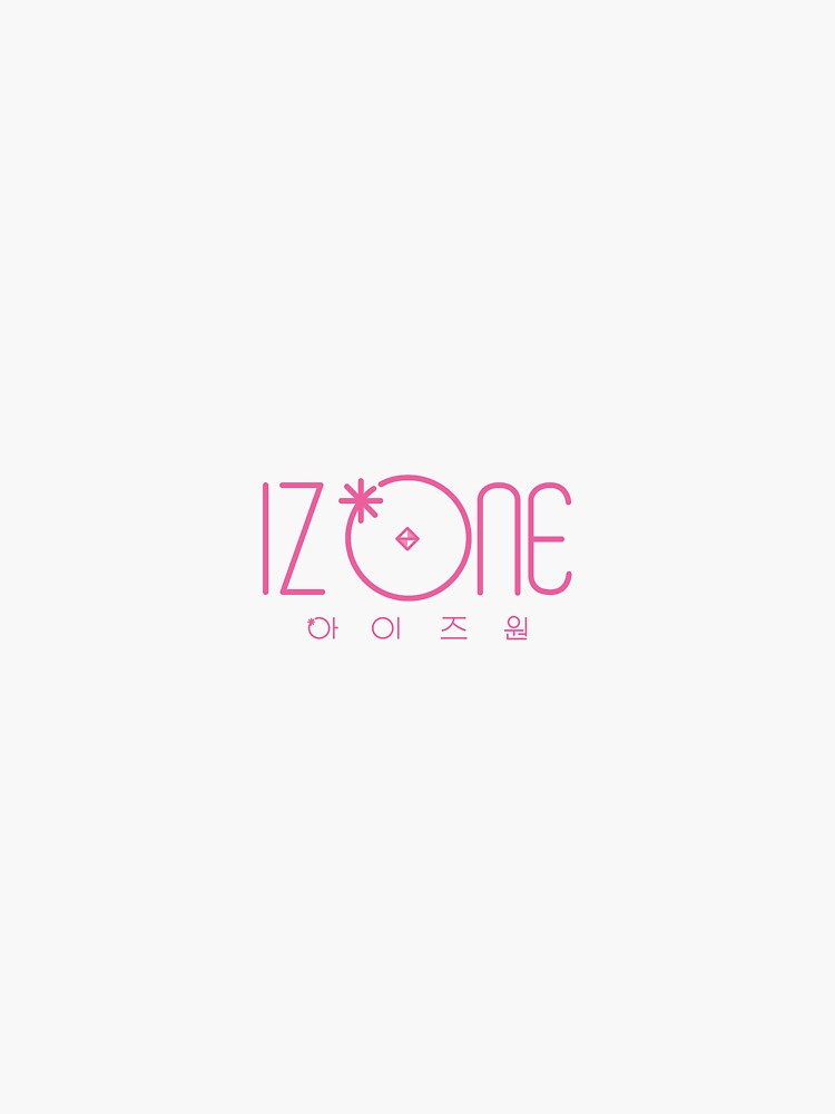 "IZONE LOGO" Sticker for Sale by signalsus | Redbubble