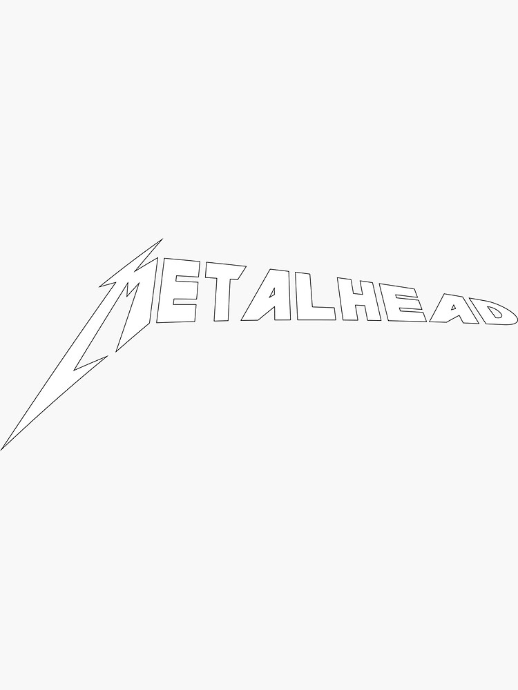 ""Metalhead"" Sticker for Sale by yinzblindhund | Redbubble