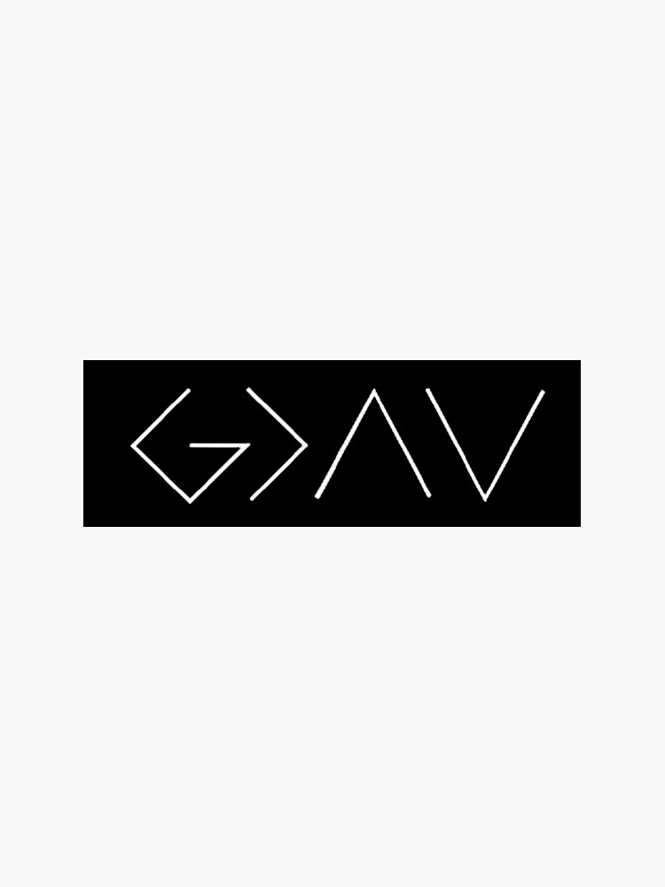 "G > ^ V" Sticker for Sale by tffindlay | Redbubble