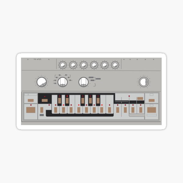 "TB303 Illustration" Sticker by EugeniVila | Redbubble