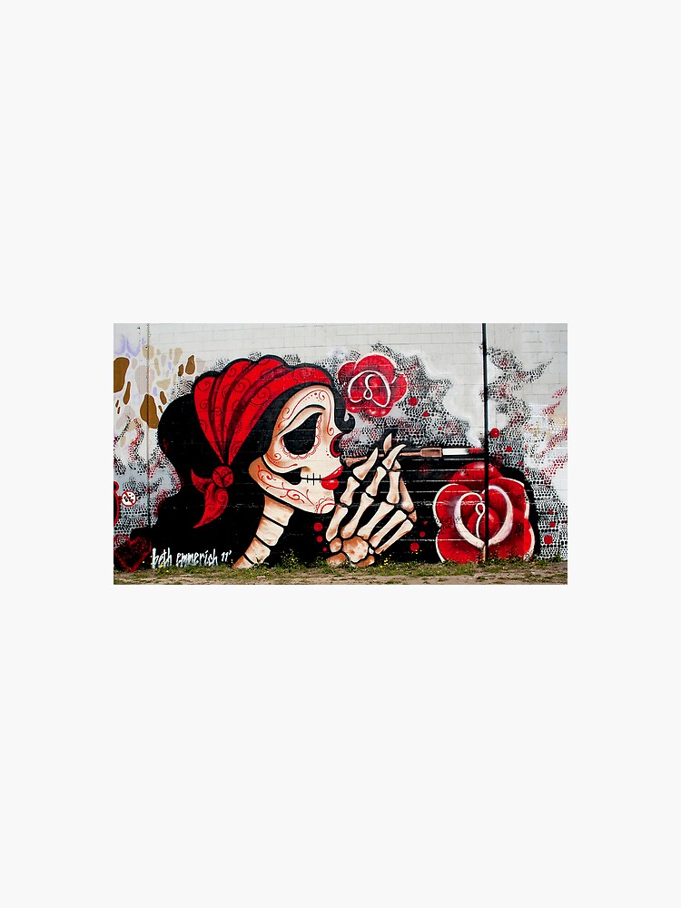 "Mexican Day of the Dead Graffiti" Sticker for Sale by mariatdl | Redbubble