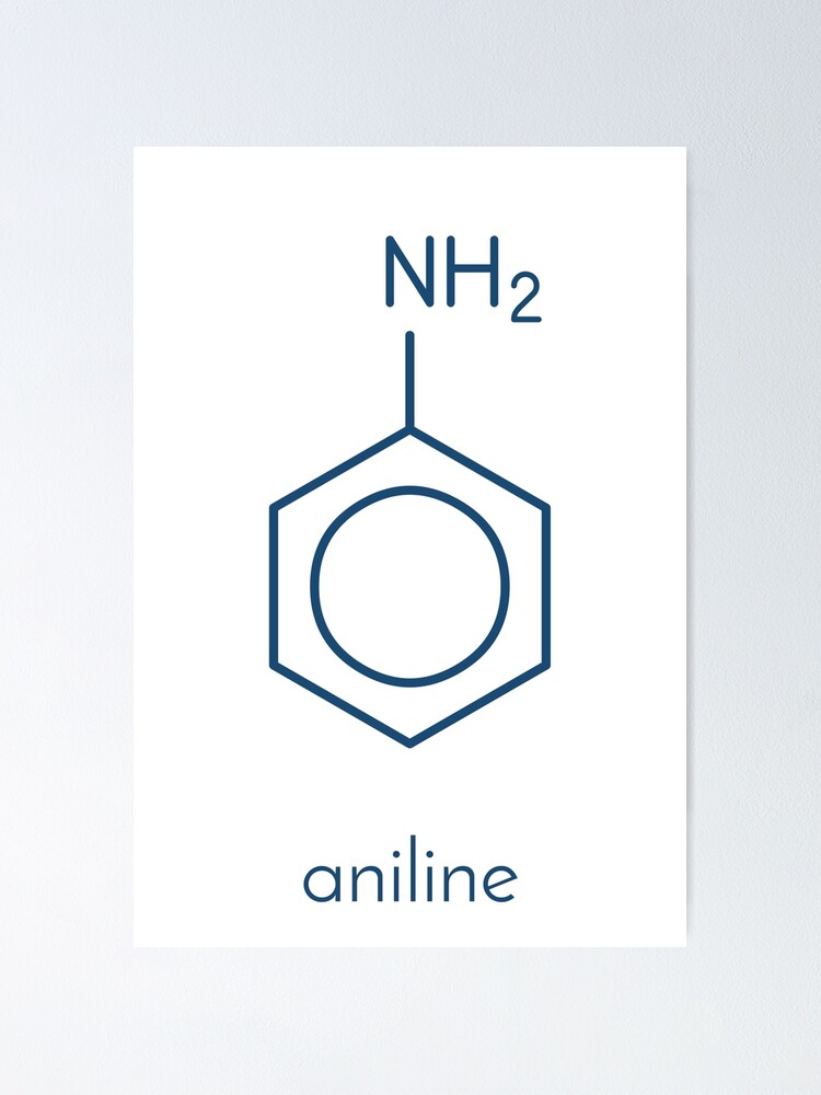 Póster «Molécula de anilina (fenilamina, aminobenceno)» de molekuul ...
