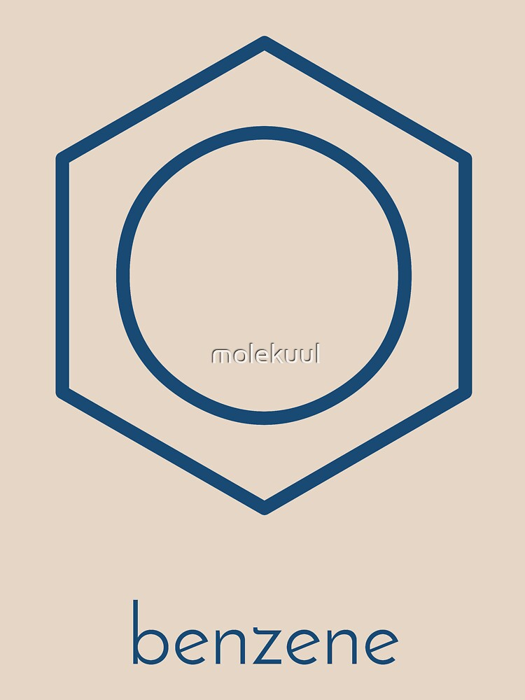 "Benzene aromatic hydrocarbon molecule" T-shirt by molekuul | Redbubble