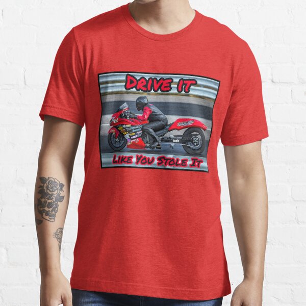 "Stretched drag bike on the gas" T-shirt for Sale by mainemonty ...