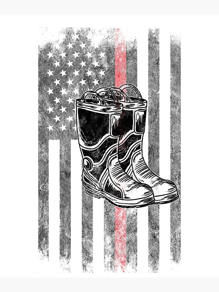 Red Fireman Boot Clip Art