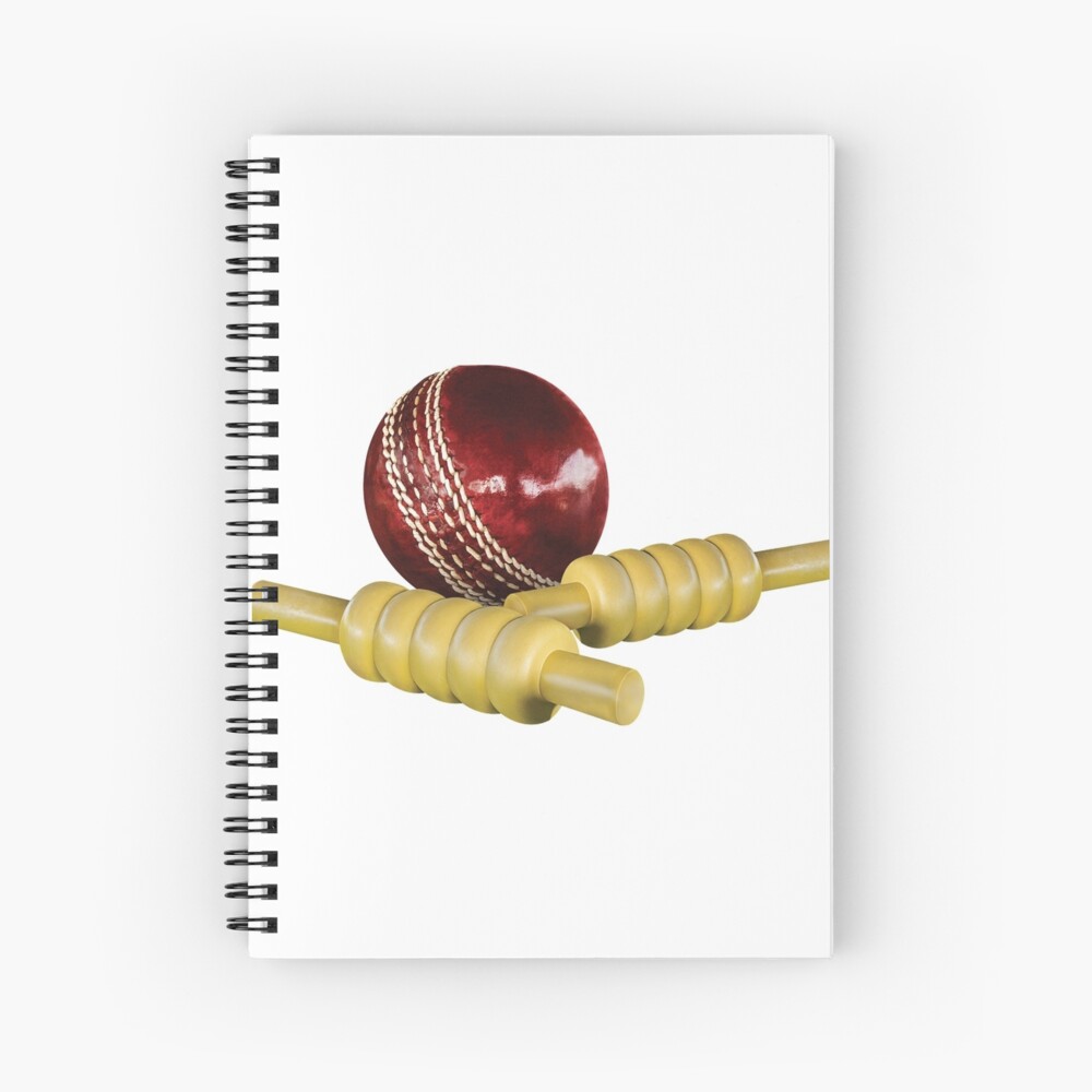 "Cricket Sport Bat Ball" Spiral Notebook for Sale by Gotcha29 | Redbubble