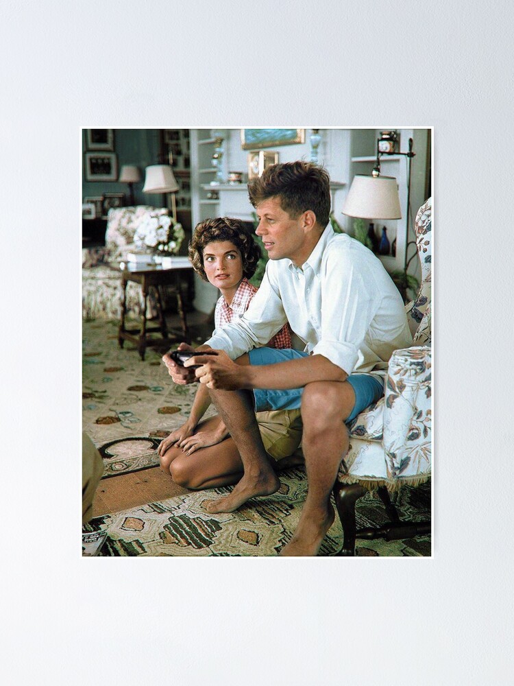 "JFK playing PS4" Poster for Sale by Ironic-Tees | Redbubble