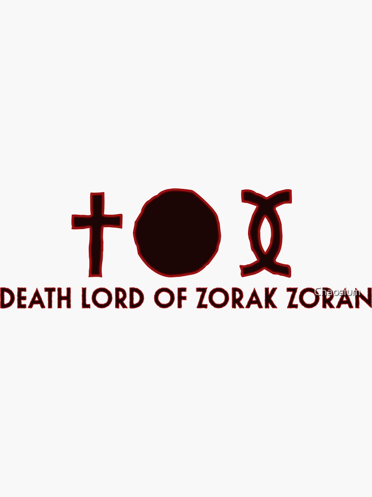 "Death Lord of Zorak Zoran" Sticker for Sale by Chaosium | Redbubble
