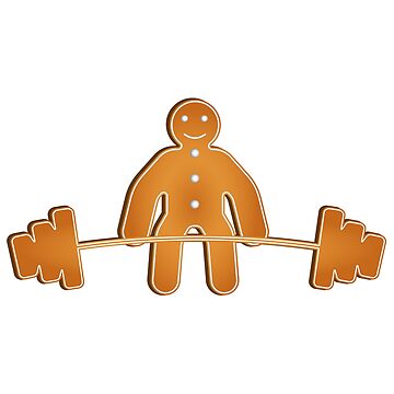 "Gingerbread Man Workout at the Gym" Poster for Sale by Emily Suprun ...
