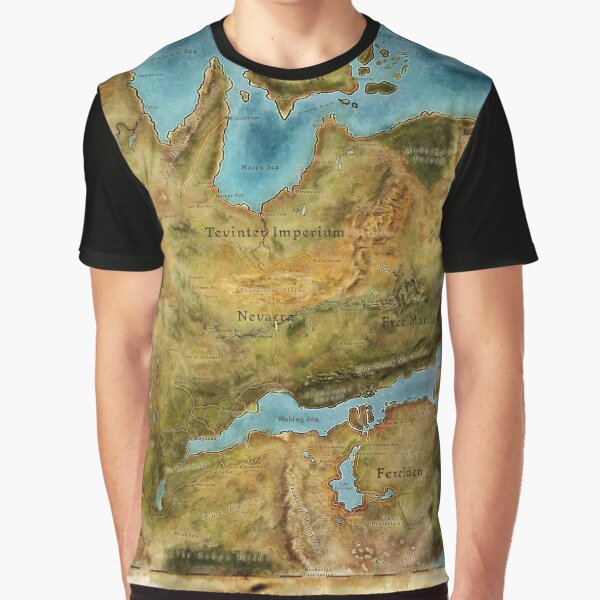 "Dragon Age Map Of Thedas" T-shirt by orcsome | Redbubble