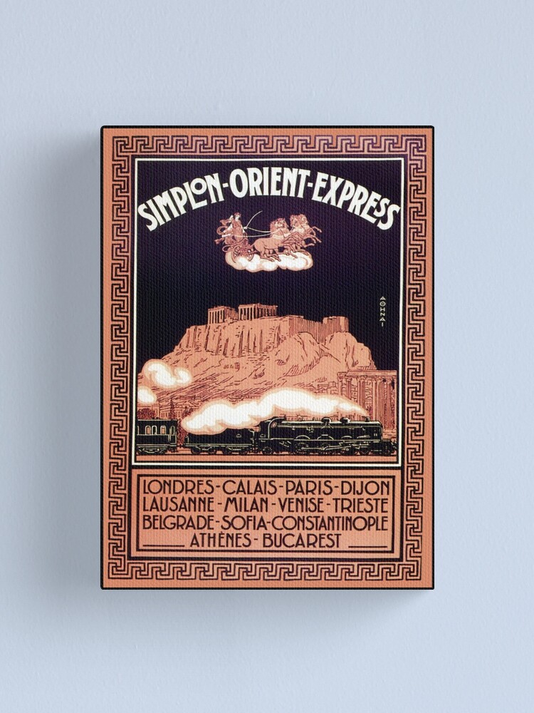 "SIMPLON ORIENT EXPRESS : Vintage Train Travel Advertising Print ...