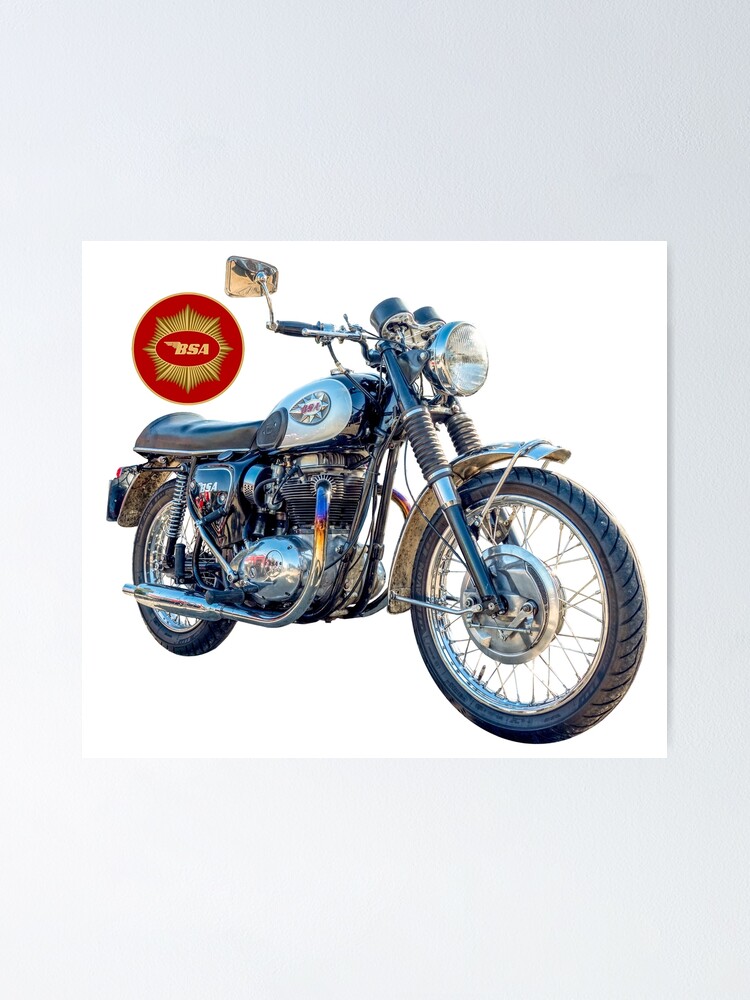 "BSA Lightning 654cc " Poster for Sale by Nigel Lomas | Redbubble