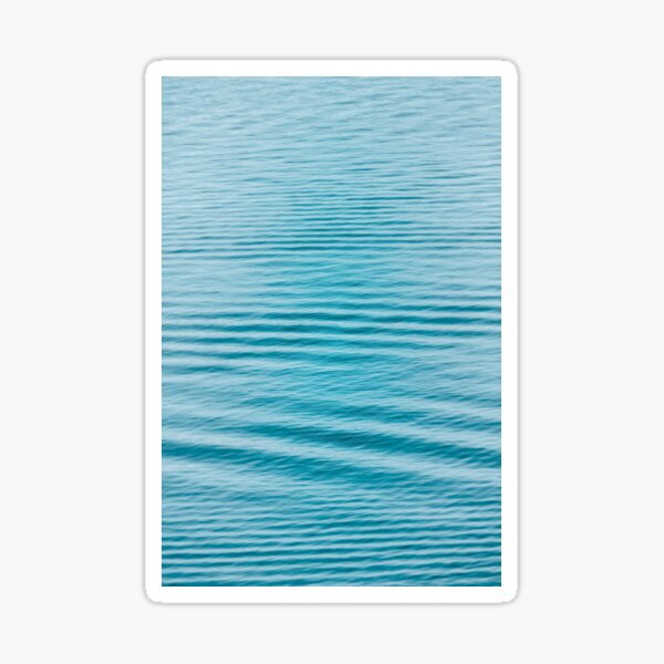 "Water Ripples — Water Surface Pattern Photo" Sticker by SayAhh | Redbubble