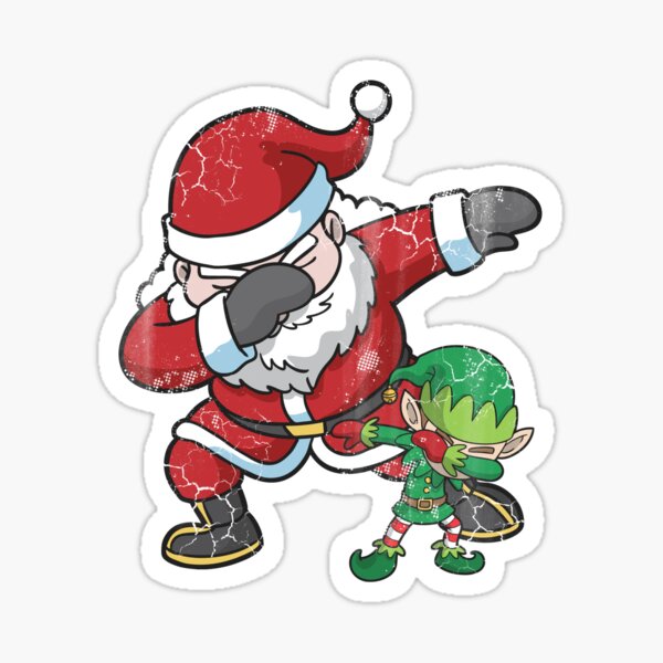 Elf Dabbing Stickers | Redbubble