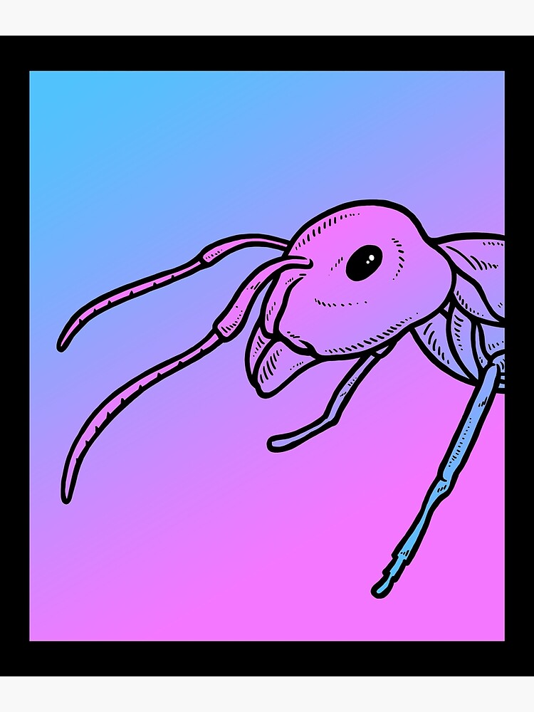 "Vaporwave Ant Aesthetic Pastel Goth Insect" Art Print by ...