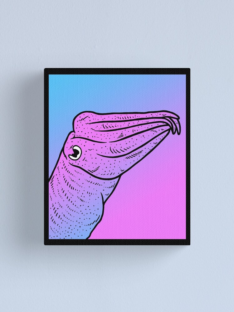 "Vaporwave Cuttlefish Aesthetic Pastel Goth Cuttles" Canvas Print by ...