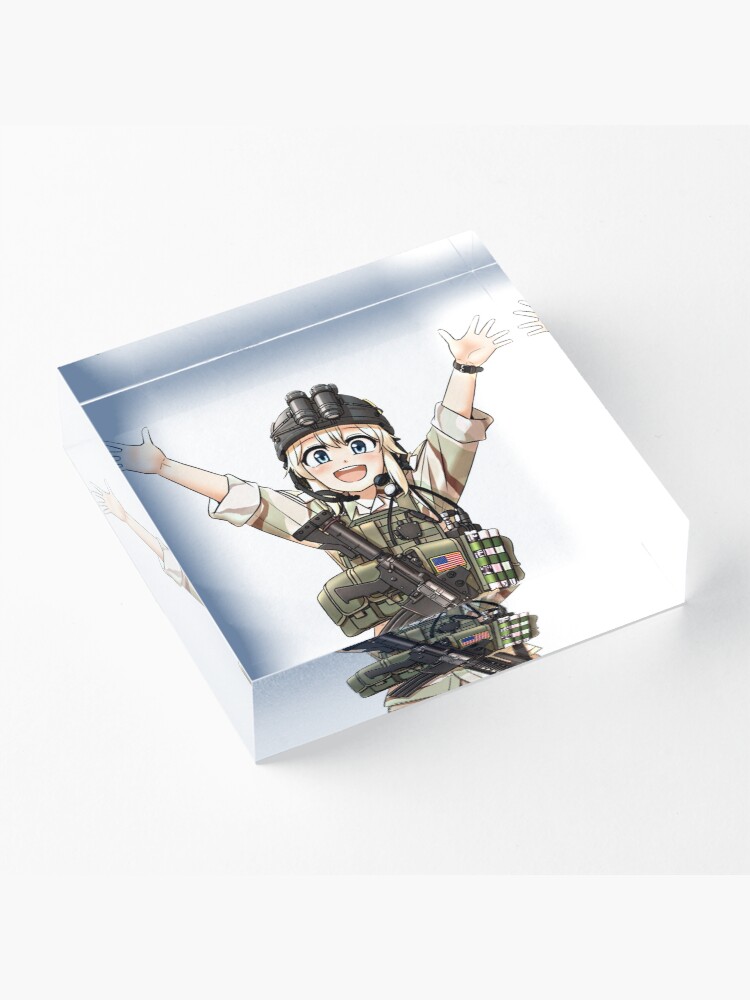 "Anime, Operator-Chan" Acrylic Block for Sale by spacerocket | Redbubble