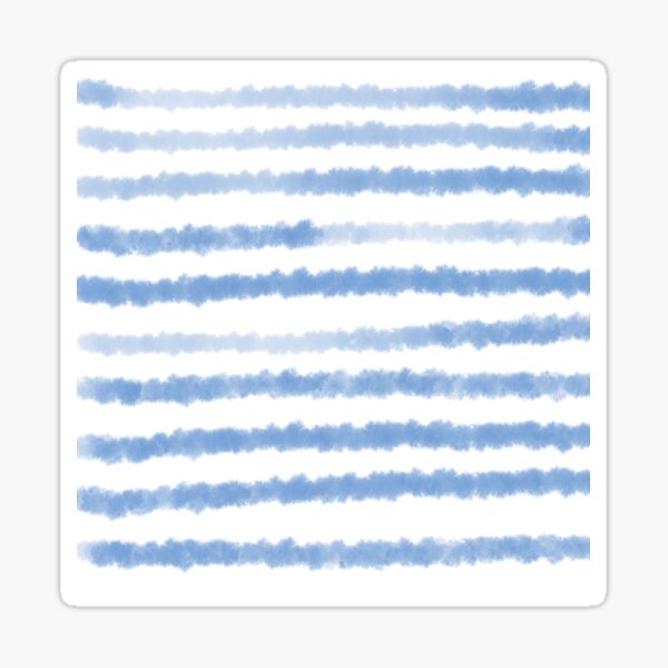 "Watercolor stripes inspired by Hampton style" Sticker by jnpdesign999 ...