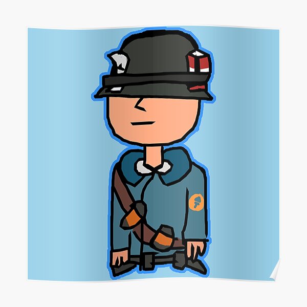 "Blue Soldier" Poster by Reyconsola | Redbubble