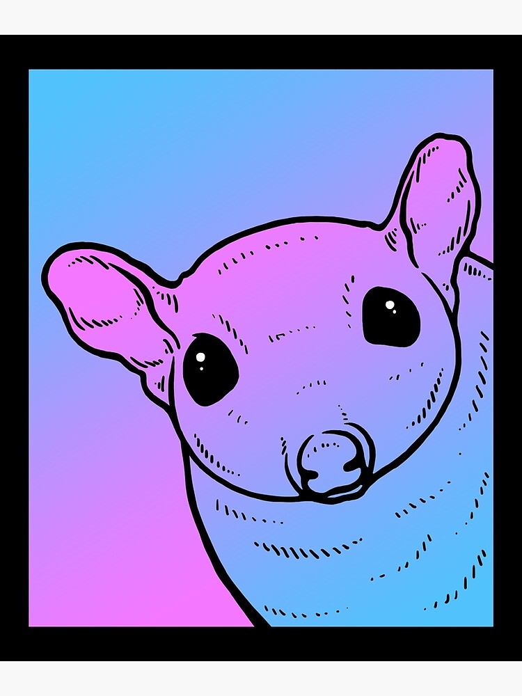 "Vaporwave Sugar Glider Aesthetic Pastel Goth Possum" Poster by ...