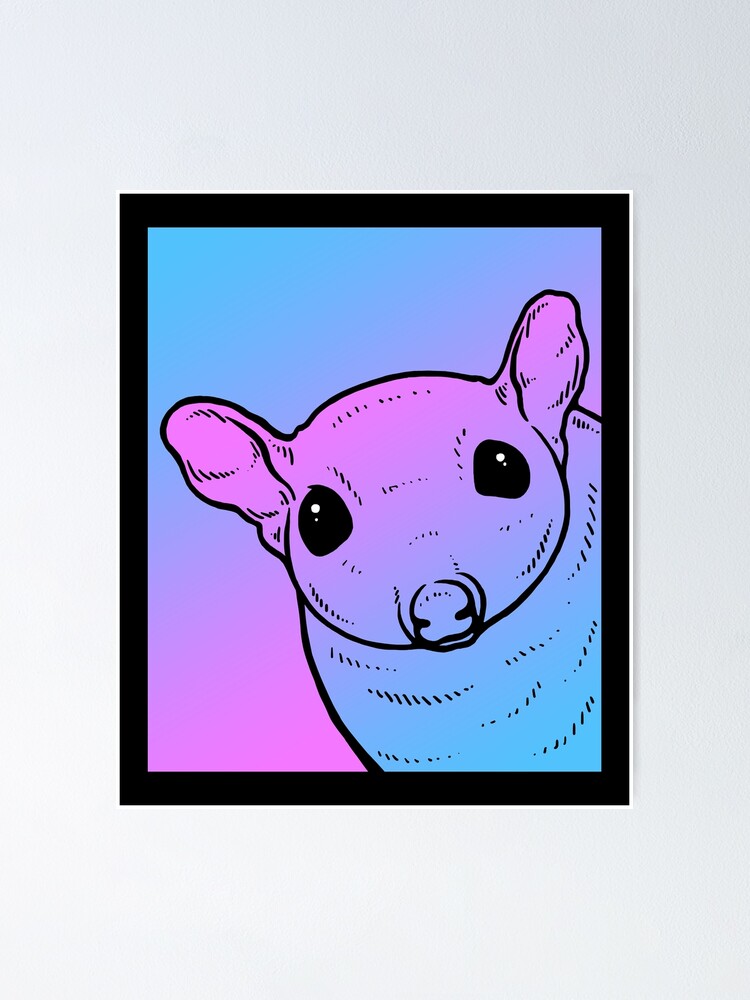 "Vaporwave Sugar Glider Aesthetic Pastel Goth Possum" Poster by ...