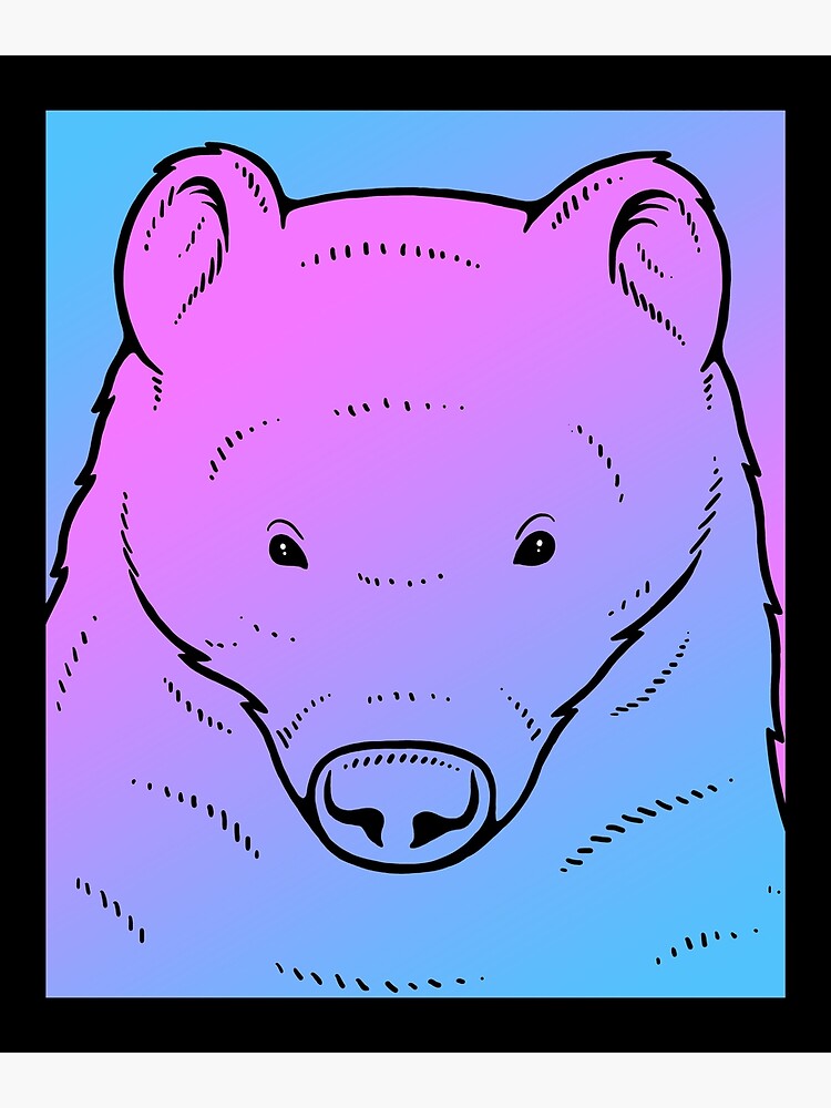 "Vaporwave Badger Aesthetic Pastel Goth Animal" Poster by ...