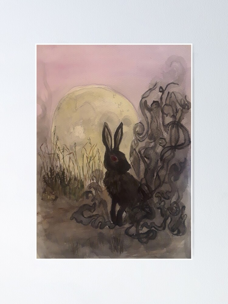 "Black Rabbit of Inle" Poster by jenhallbrown | Redbubble