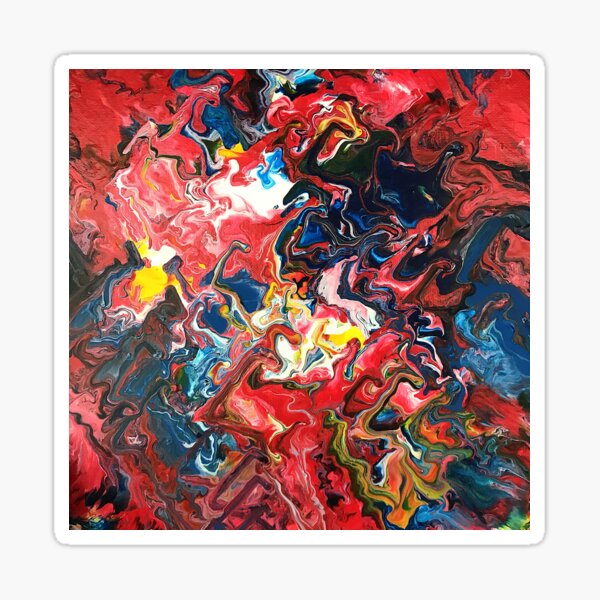 "Crystalline Warp" Sticker by ModernMykel | Redbubble