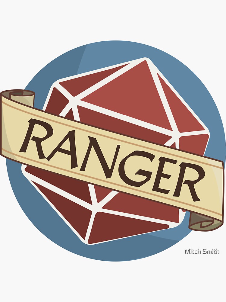 "Ranger 20 Sided Dice" Sticker for Sale by mitchell525 | Redbubble