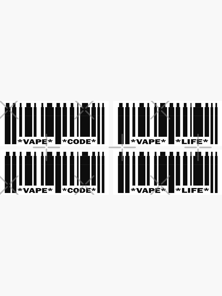 "Vape code Barcode" Sticker by 2vape | Redbubble