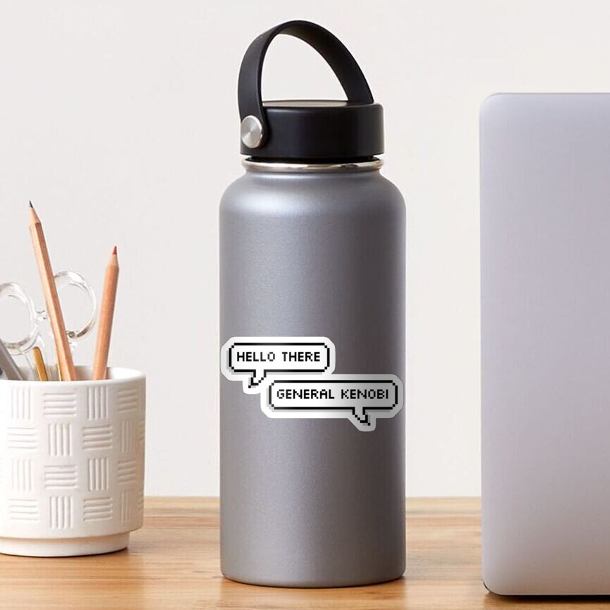 "Hello There" Sticker for Sale by ZeroKara | Redbubble