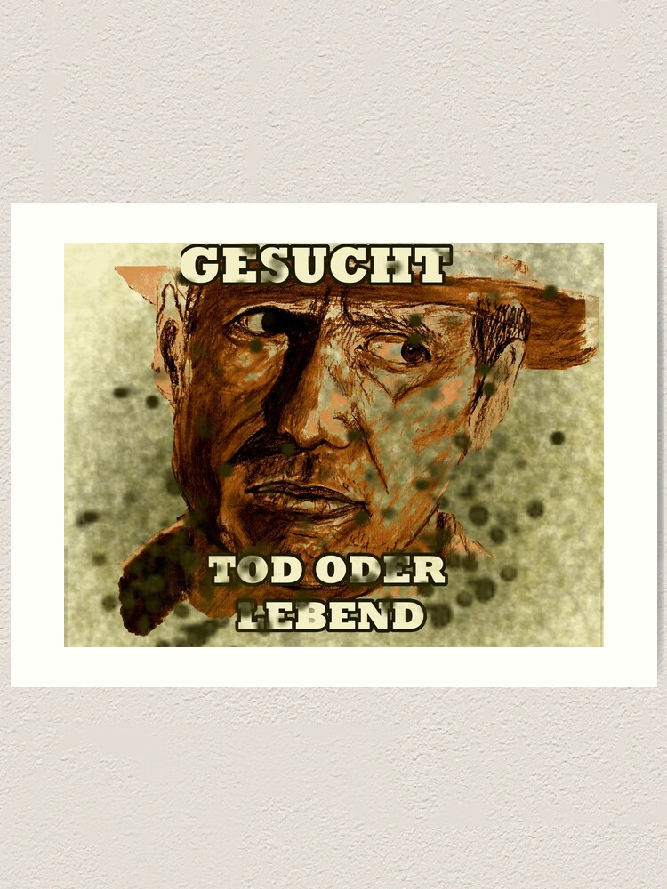 "German Nazi's Indy WANTED Poster" Art Print by JMACSKETCH | Redbubble