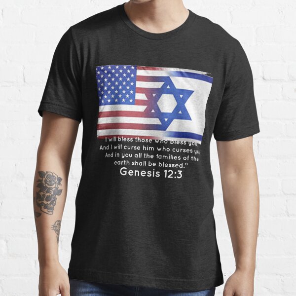 "America Israel support tee shirt " Essential T-Shirt for Sale by Tim ...