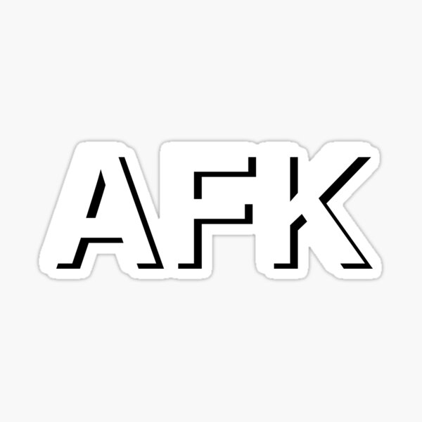 "AFK (Away From Keyboard)" Sticker by NounDesign | Redbubble