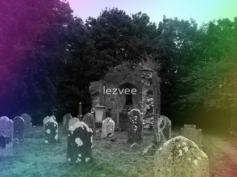 "Spooky Churchyard" by lezvee | Redbubble