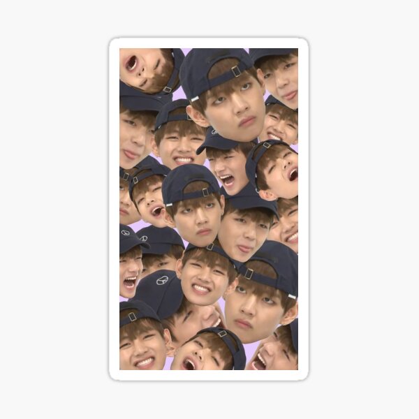 "BTS V" Sticker for Sale by Celicelli | Redbubble