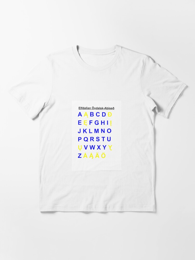 "Elfdalian Alphabet" T-shirt for Sale by Fyrgebraec | Redbubble ...