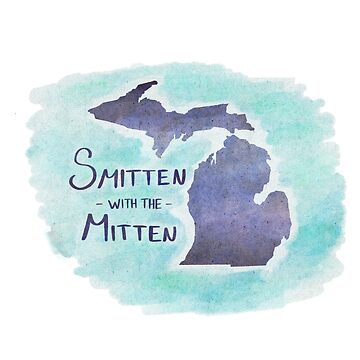 "Smitten with the Mitten " Sticker for Sale by appleblosomalex | Redbubble