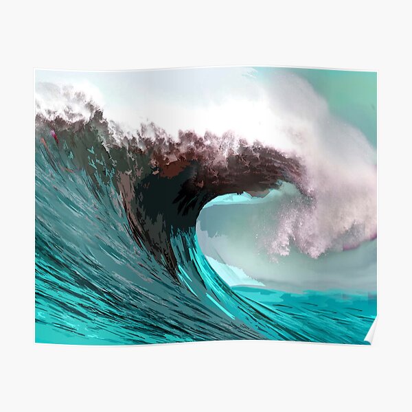 "Big Ocean Wave" Poster for Sale by Carlo Varo | Redbubble