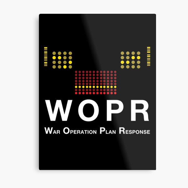 "WOPR - War Operation Plan Response" Metal Print for Sale by McPod ...