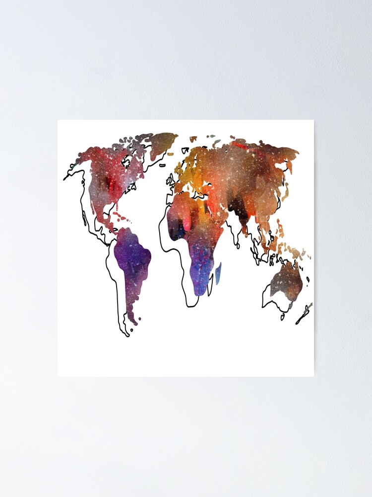 "Earth map" Poster for Sale by bambino12345678 | Redbubble
