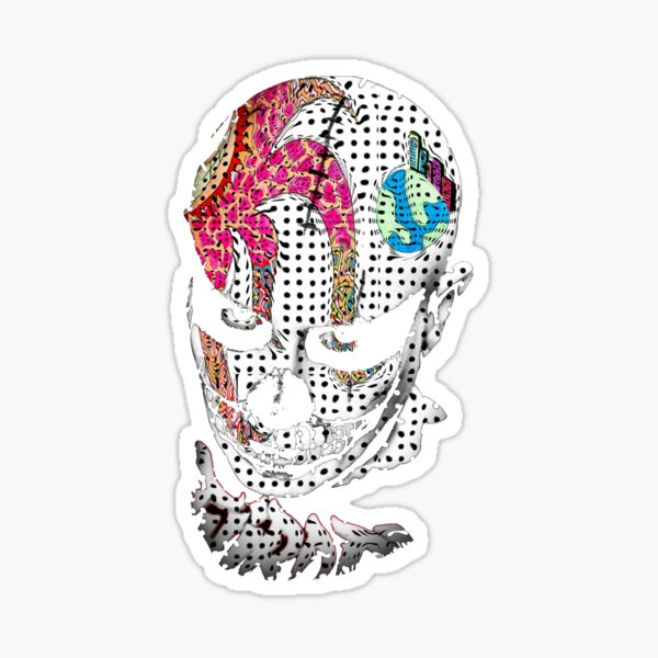 "Clown face" Sticker for Sale by OJOEF89 | Redbubble
