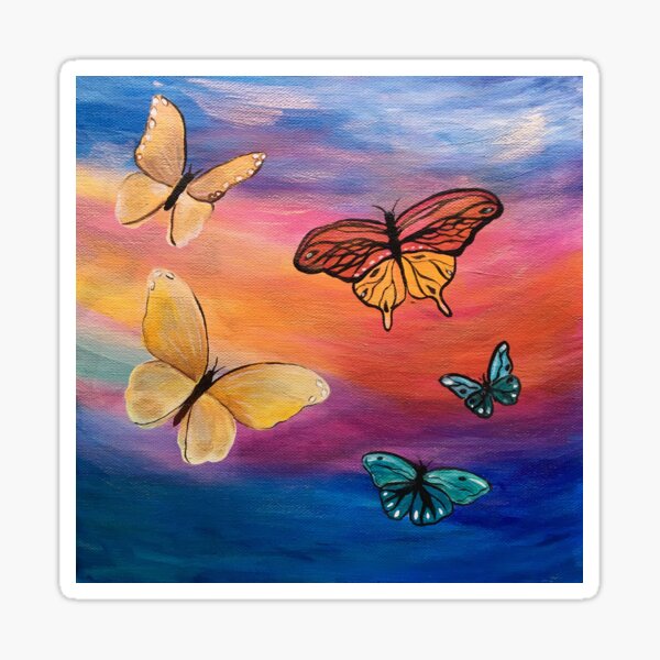 "Flutter" Sticker for Sale by WildColor | Redbubble
